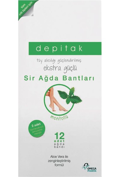 Depitak Sir Ağda Bandı Ekstra Güçlü Mentollü 24' lü