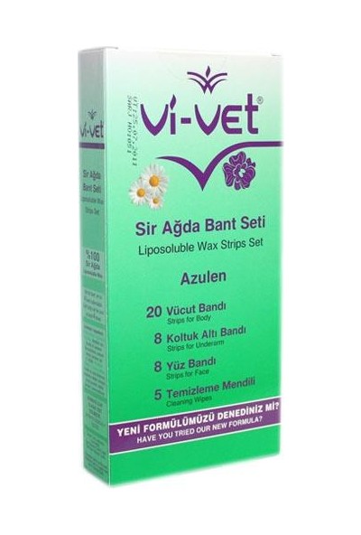 Vi-Vet Sir Ağda Bandı Azulen Vücut İçin Özel Vi-Vet Sir Ağda Bandı Azulen Vücut İçin Özel