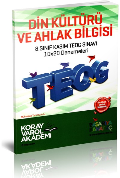 Koray Varol Akademi 8.Sınıf Kasım TEOG Sınavı Din Kültürü ve Ahlak Bilgisi 10x20 Denemeleri