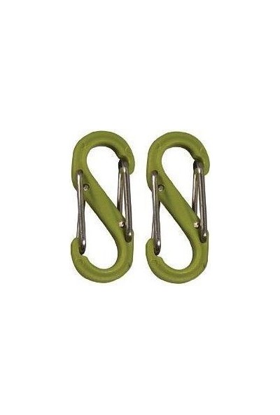 Nite-İze S-Biner Plastik Size 0 2Pack Lime Nite-İze S-Biner Plastik Size 0 2Pack Lime
