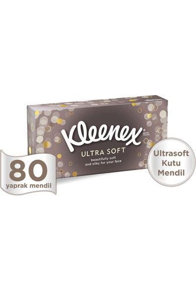 Kleenex Ultrasoft Kutu Mendil 80 Yaprak