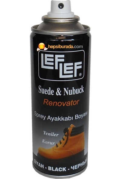 Nuri Leflef Süet Nubuk Boyası Sprey 200 ml Siyah