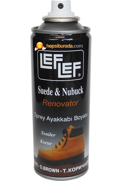 Nuri Leflef Süet Nubuk Boyası Sprey 200 ml Koyu Kahve