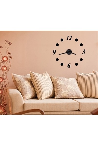 Bundera Duvara Yapıştırılan Saat