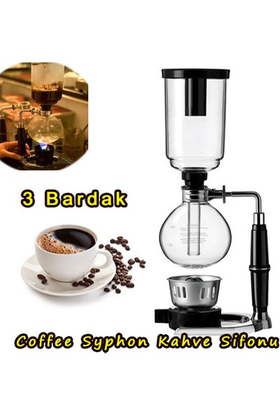 Epinox Coffee Sifon Kahve Makinesi 3 Bardak Epinox Coffee Sifon Kahve Makinesi 3 Bardak
