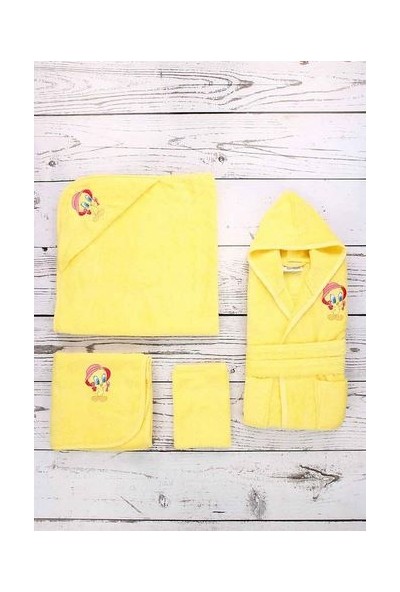 Özdilek Tweety Yenidoğan Bebek Bambu Bornoz Seti Sarı Özdilek Tweety Yenidoğan Bebek Bambu Bornoz Seti Sarı
