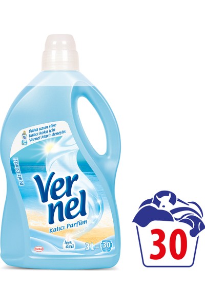 Vernel Sıvı Çamaşır Yumuşatıcısı Deniz Esintisi 3L Vernel Sıvı Çamaşır Yumuşatıcısı Deniz Esintisi 3L