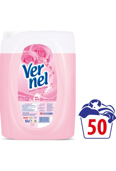 Vernel Sıvı Çamaşır Yumuşatıcısı Gülün Büyüsü 5L Vernel Sıvı Çamaşır Yumuşatıcısı Gülün Büyüsü 5L