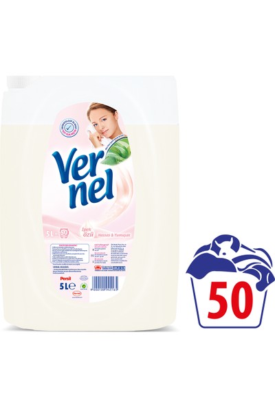 Vernel Sıvı Çamaşır Yumuşatıcısı Sensitive 5L