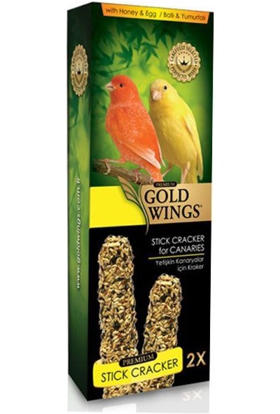 Gold Wings Premium Kanaryalar İçin Ballı Kraker 2'li
