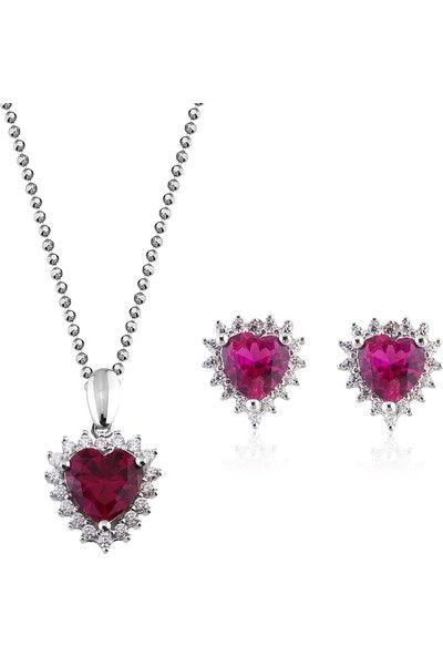 Carat Laboratories 2,16 Carat Kolye Küpe Set Cs20720