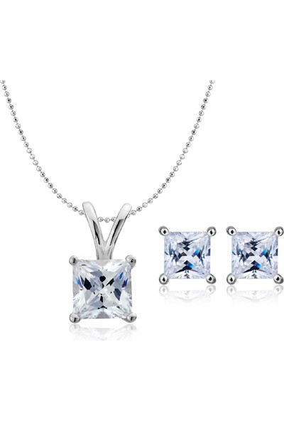 Carat Laboratories 3,02 Carat Kolye Küpe Set Cs20625