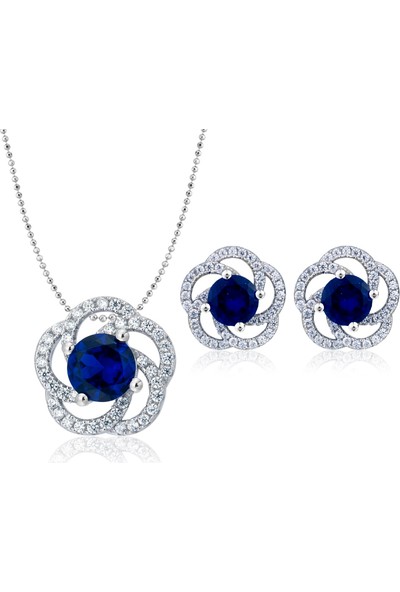 Carat Laboratories 3,97 Carat Kolye Küpe Set Cs20352