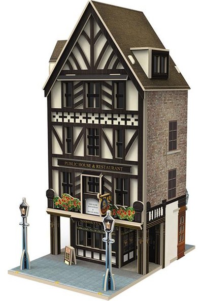 Cubic Fun 3D Puzzle Jigscape Tudor Restoran Binası Londra