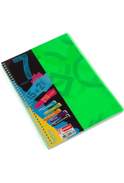 Mikro A4-210 Yp 5+2 Ayraçlı Okul Defteri