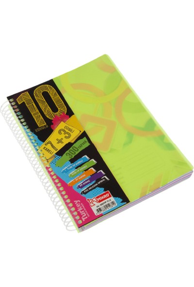 Mikro A4-300 Yp 7+3 Ayraçlı Okul Defteri