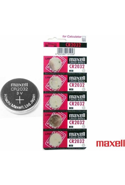 Maxell Orjinal Pil Para Model 3V 2032 (5adet) Maxell Orjinal Pil Para Model 3V 2032 (5adet)