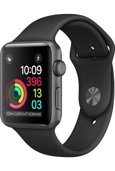 Apple Watch Seri 1 42mm Uzay Grisi Alüminyum Kasa Siyah Spor Kordon - MP032TU/A
