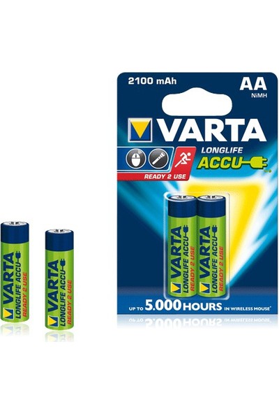 Varta 56706101402 Ready2Use Kalem Pil - Aa 2100 Mah 2Li Blister Varta 56706101402 Ready2Use Kalem Pil - Aa 2100 Mah 2Li Blister
