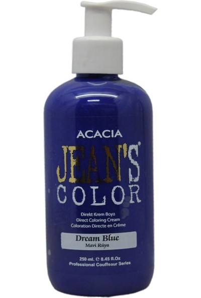 Jeans Color Su Bazlı Amonyaksız Saç Boyası Dream Blue Mavi Rüya Jeans Color Su Bazlı Amonyaksız Saç Boyası Dream Blue Mavi Rüya