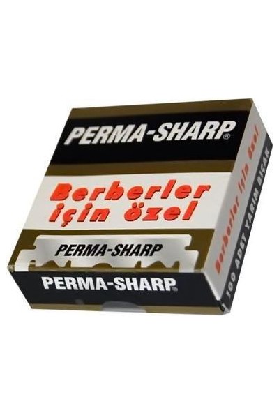 Perma-Sharp Berberler İçin Özel 100 Adet Yarım Jilet Perma-Sharp Berberler İçin Özel 100 Adet Yarım Jilet