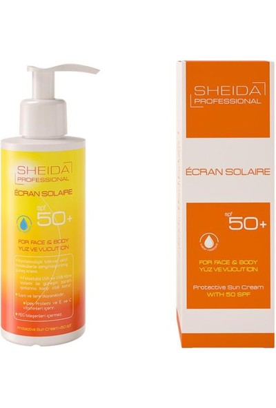 Sheida Ecran Solaire Spf 50 Güneş Koruyucu Krem 150Ml Sheida Ecran Solaire Spf 50 Güneş Koruyucu Krem 150Ml