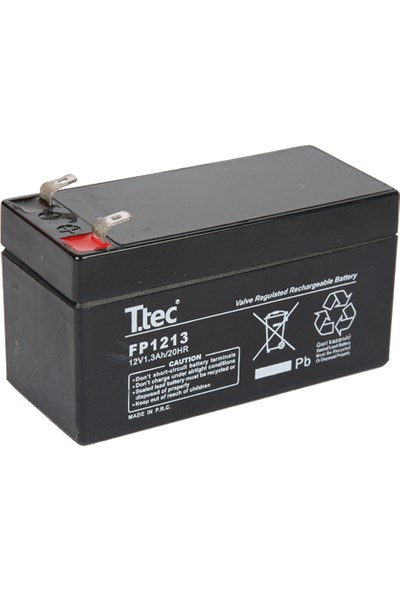 Ttec 12V 1.3 Ah Bakımsız Kuru Akü