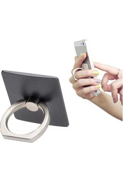 Buffer Yüzük Tasarım Telefon Tablet Tutucu + Telefon Askısı