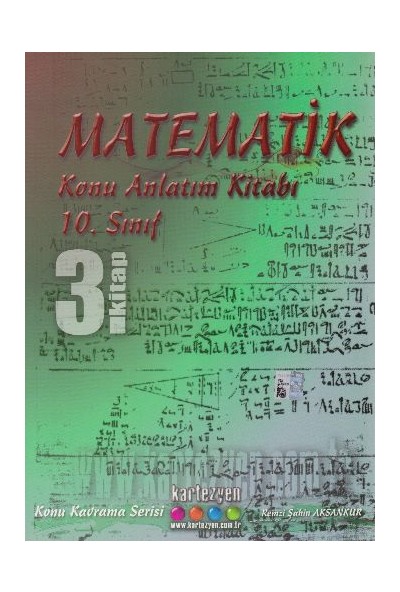 Kartezyen Eğitim Yayınları 10. Sınıf Matematik Konu Anlatım Kitabı 3