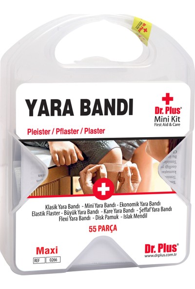 Dr Plus İlk Yardım Çantası Yara Bandı 55 Parça MiniKit Dr Plus İlk Yardım Çantası Yara Bandı 55 Parça MiniKit