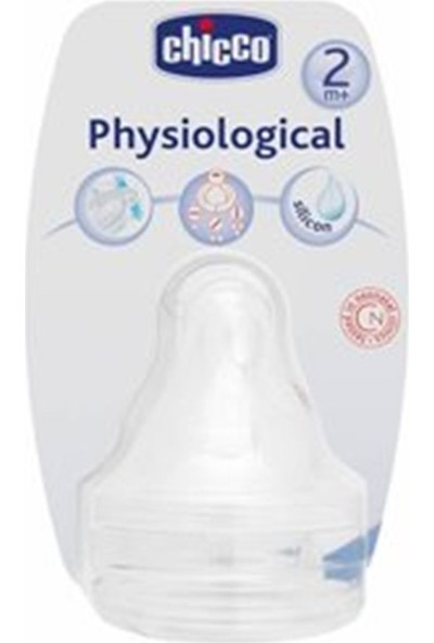 Chicco Wellbeing Biberon Emziği 2 ay+ Akış Ayarlı 2'li Silikon Chicco Wellbeing Biberon Emziği 2 ay+ Akış Ayarlı 2'li Silikon