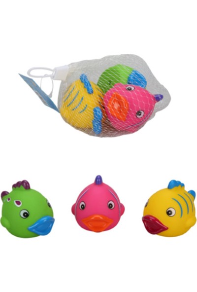 Sunman Banyo Oyuncağı Vinil Balık Tombul 3'lü