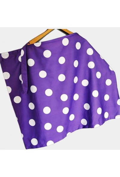 Happy Me - Mor Üzeri Beyaz Puanlar - Emzirme Önlüğü
