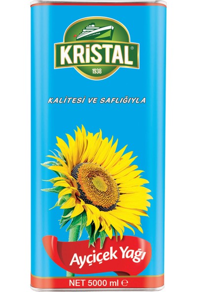Kristal Ayçicek Yağı Teneke 5 lt Kristal Ayçicek Yağı Teneke 5 lt