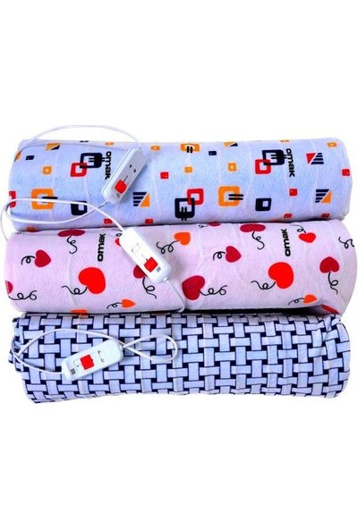 OMAK® İki Ayrı Kumandalı Çift Kişilik Elektrikli Battaniye