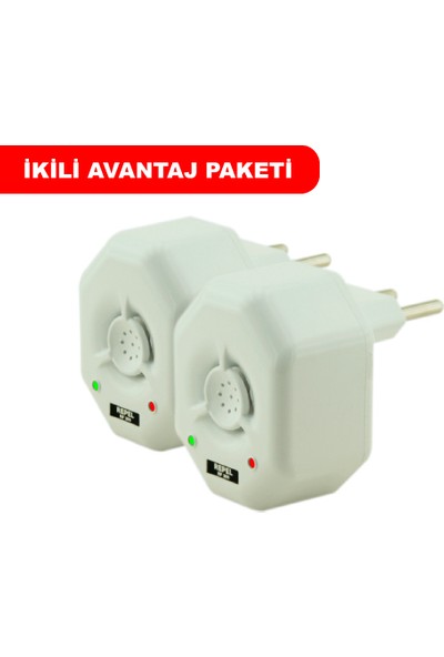 Repel Fare Kovucu Cihaz Repel Rf 200 (2'Li Paket) 200 M² Repel Fare Kovucu Cihaz Repel Rf 200 (2'Li Paket) 200 M²