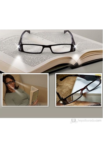 Cix Led Işıklı Kitap Okuma Gözlüğü - Numarasız Cix Led Işıklı Kitap Okuma Gözlüğü - Numarasız