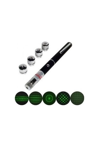 Cix Yeşil Lazer Pointer 500 mW 50 Km Etkili (5 Başlıklı) Cix Yeşil Lazer Pointer 500 mW 50 Km Etkili (5 Başlıklı)