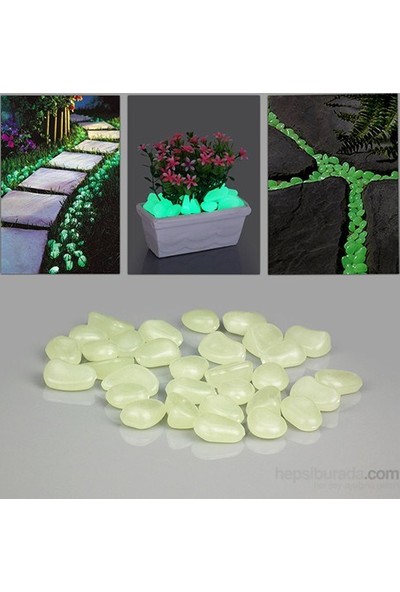 Cix Bahçe Fosforlu Çakıl Taşları 50'li