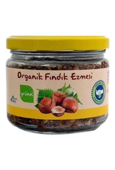 Grünn Organik Fındık Ezmesi 200 Gr Grünn Organik Fındık Ezmesi 200 Gr