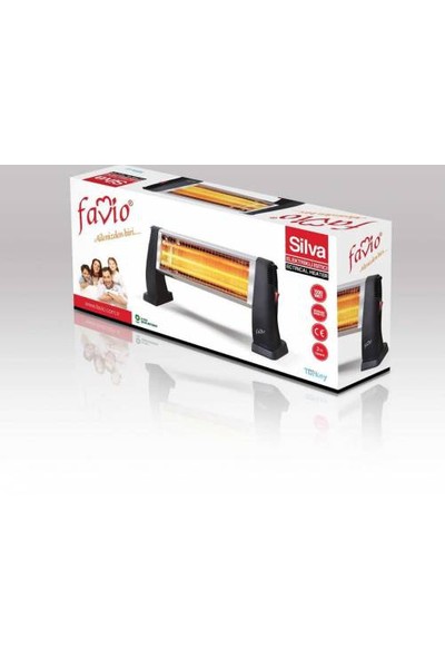 Favio Silva Devrilme Emniyetli Elektrikli Soba - Isıtıcı 1500 W 3 Tüplü Favio Silva Devrilme Emniyetli Elektrikli Soba - Isıtıcı 1500 W 3 Tüplü