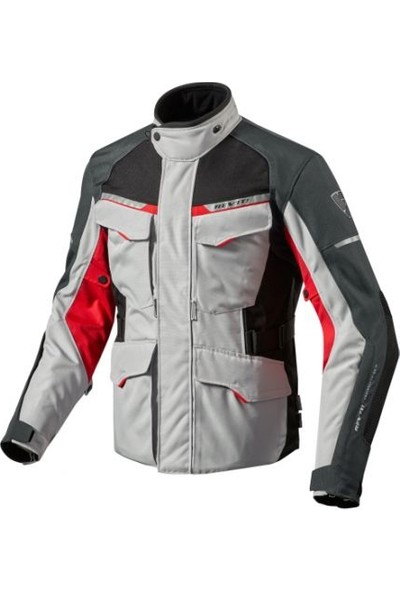 Revit Outback 2 Kışlık Motosiklet Montu (Gri-Kırmızı)