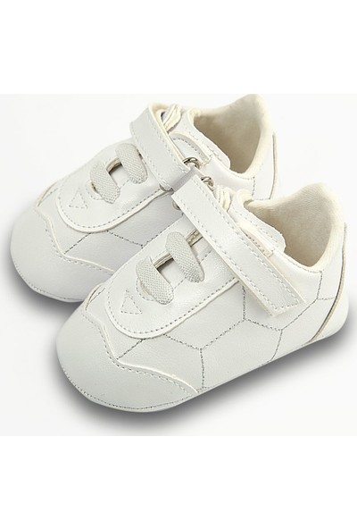 Freesure İsme Özel Gümüş PU Deri Erkek Bebek Patik MD4 Freesure İsme Özel Gümüş PU Deri Erkek Bebek Patik MD4