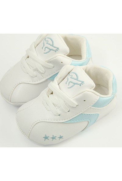 Freesure İsme Özel Mavi PU Deri Erkek Bebek Patik MD6 Freesure İsme Özel Mavi PU Deri Erkek Bebek Patik MD6