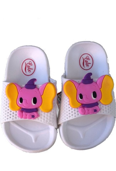 Calx Beyaz Filli Kız Çocuk Terlik