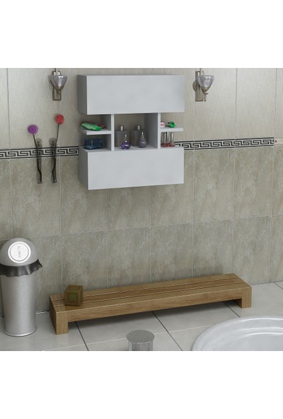 Eris Çok Amaçlı Banyo Dolabı Beyaz