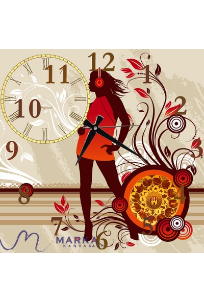 Markakanvas Ahşap Duvar Saati