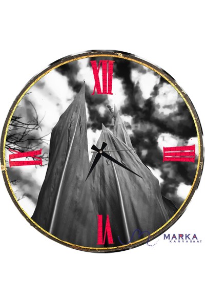 Markakanvas Ahşap Duvar Saati