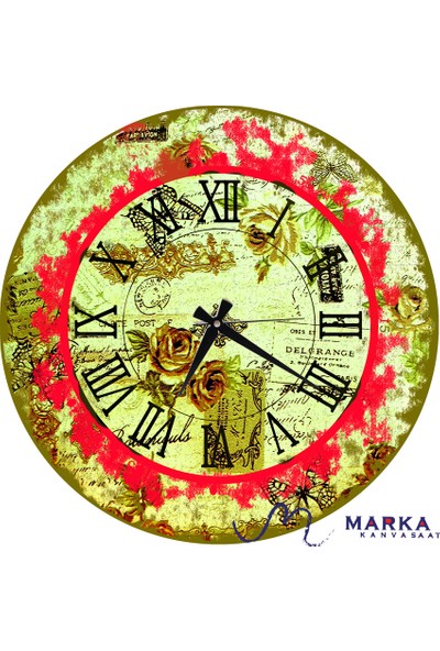 Markakanvas Ahşap Duvar Saati