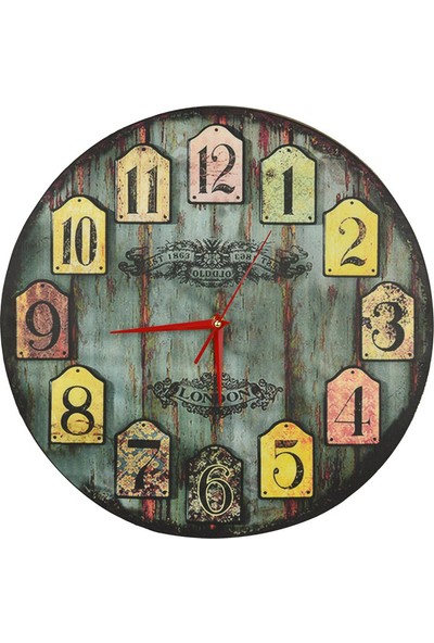 Markakanvas Ahşap Yuvarlak Duvar Saati Markakanvas Ahşap Yuvarlak Duvar Saati